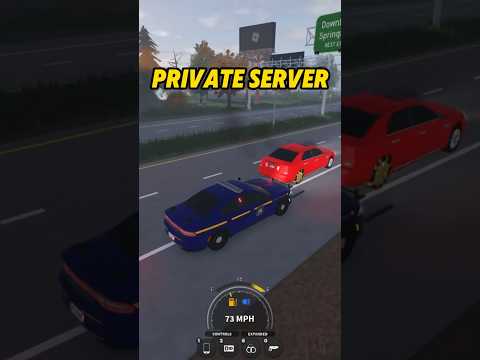 Getting arrested in private server vs public server #emergencyresponse #erlc #erlcroblox
