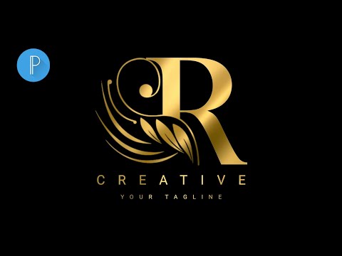R Luxury Logo design pixellab | R logo design on pixellab | professional logo design