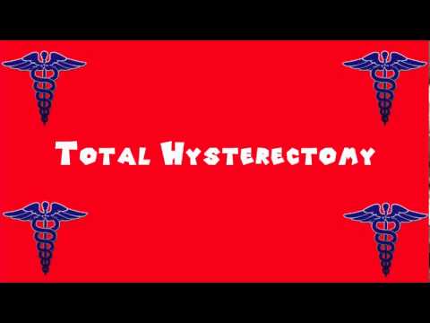 Pronounce Medical Words ― Total Hysterectomy