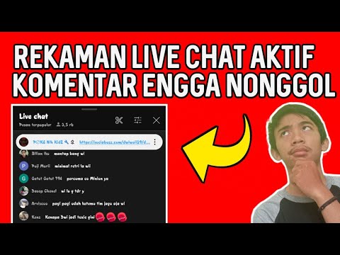 Rekaman Live Chat Youtube Sudah Muncul Tapi Komentar Tidak Muncul Muncul, Kenapa nya ?