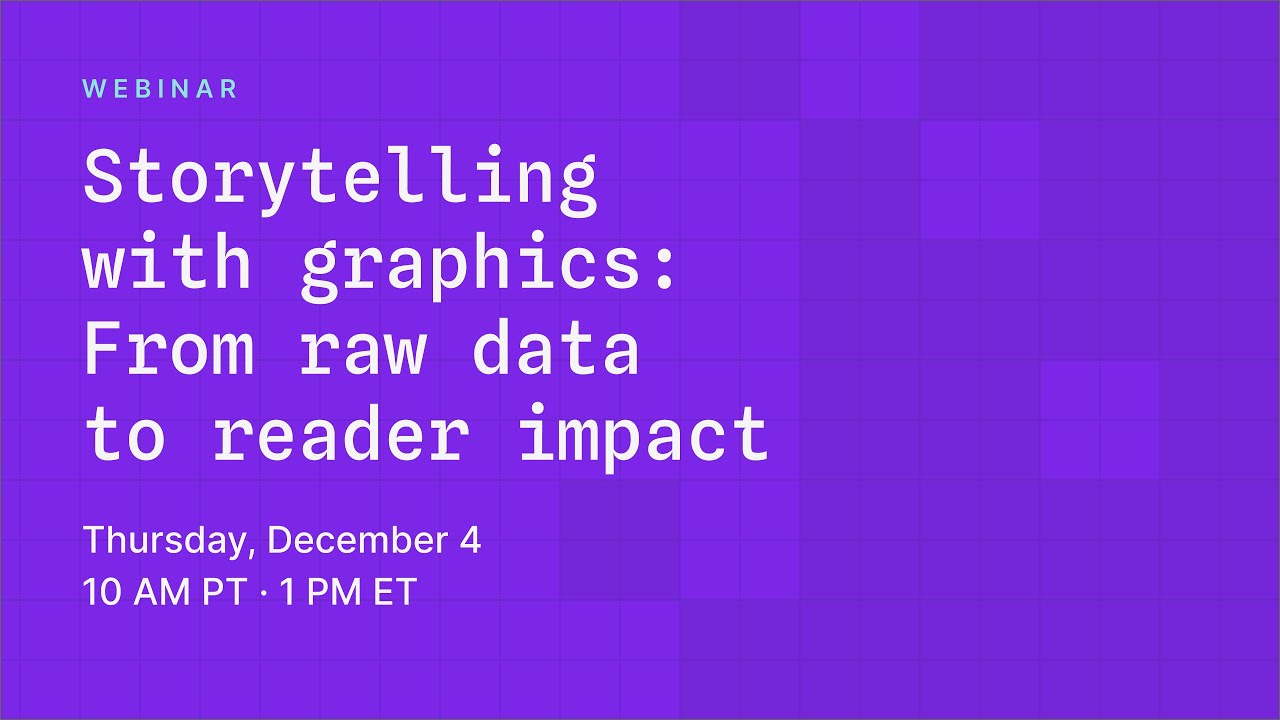 Storytelling with graphics: From raw data to reader impact | Observable webinar