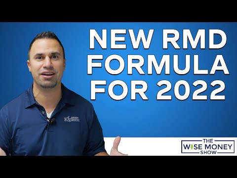 RMD Formula Changing For 2022