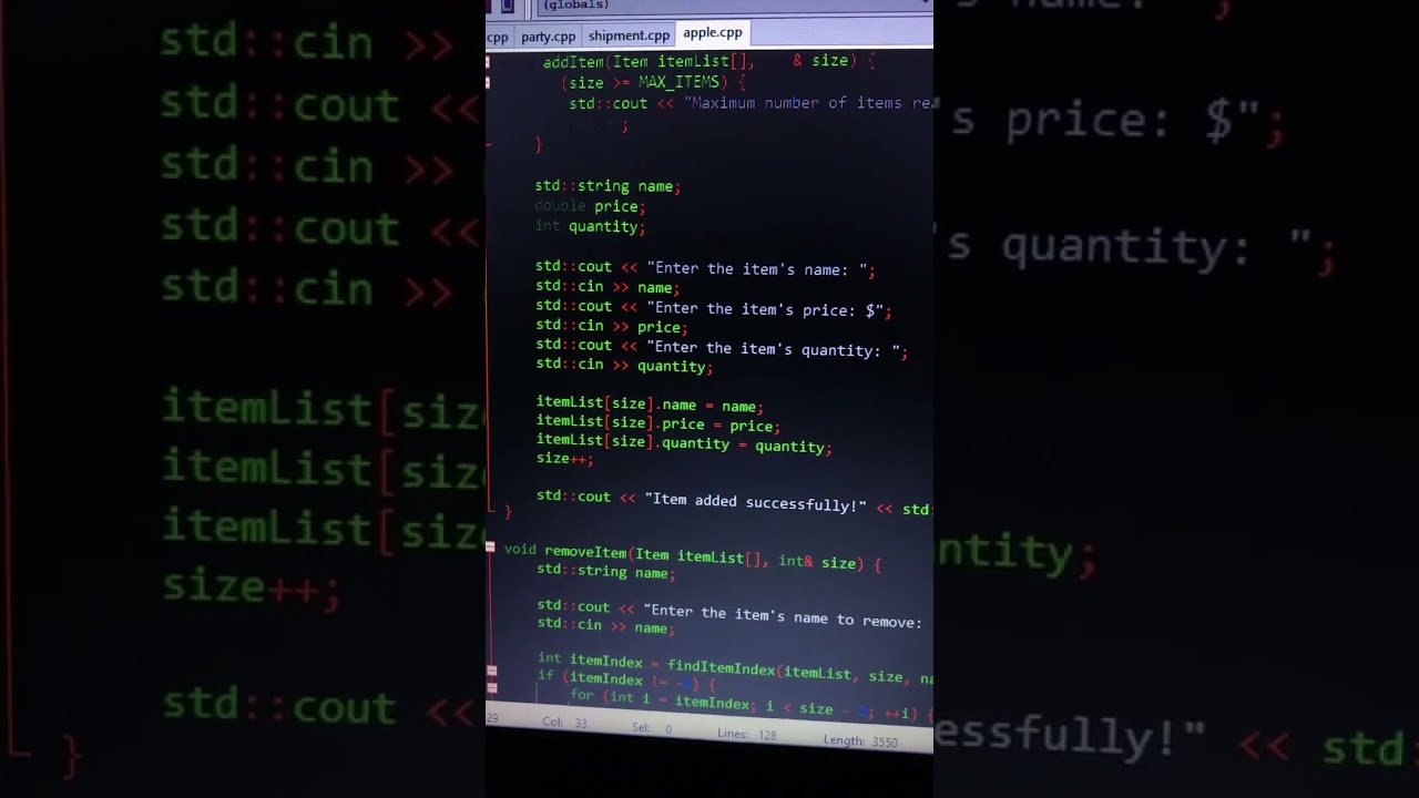 apple store c++ #code #codinglife #cpp #codemasters #coderstokyo #coding #codingninja #coders