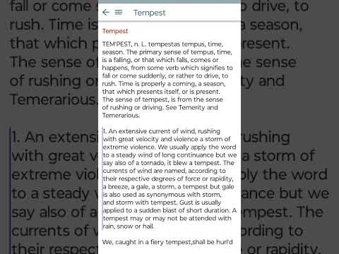 KJV definition for the word Tempest #kjvdefinitions #oldenglishwords #biblewords