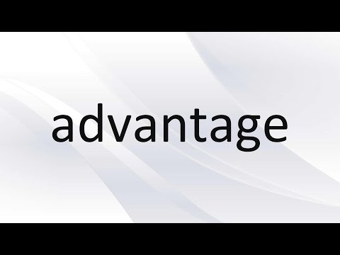 EngVocab - advantage (pronunciation + definitions + examples)