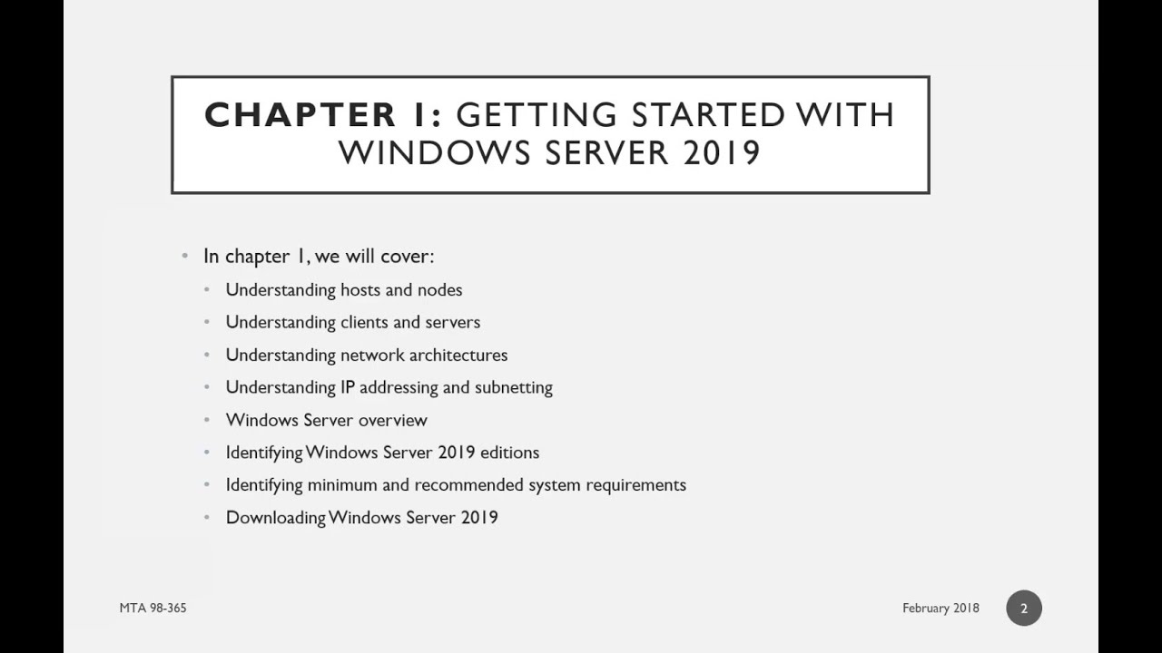Getting Started with Windows Server 2019
