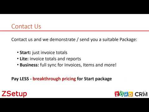 QuickBooks Zoho CRM Integration