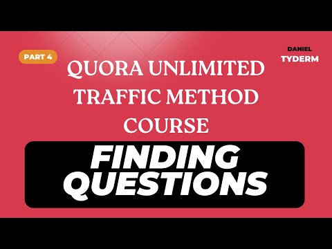 Quora Affiliate Marketing And Domination Course - Finding Your Questions