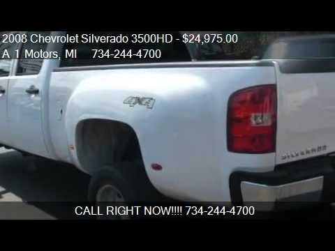 2008 Chevrolet Silverado 3500HD Work Truck 4x4 Pickup Crew C