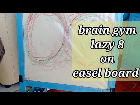 Autism Awareness and Help - Brain gym: Lazy 8 on easel board