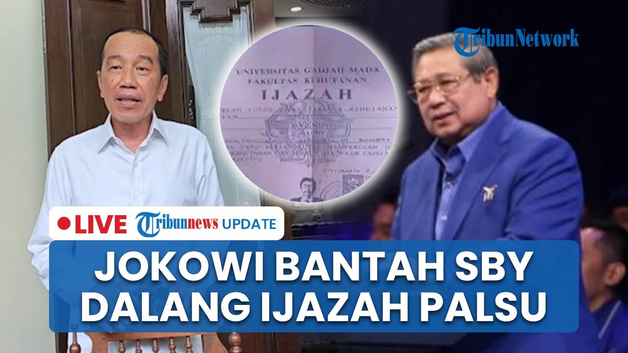LIVE: Bantahan Jokowi soal SBY Jadi Dalang di Balik Isu Ijazah Palsu & Pemakzulan Gibran ...
