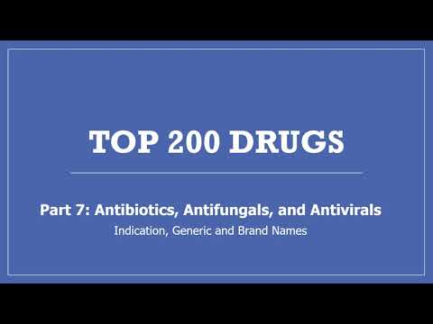 Top 200 Drugs - Part 7 Antibiotics Antifungals Antivirals