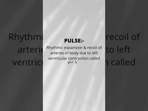 #pulse #vitalsign #medical #term #shorts