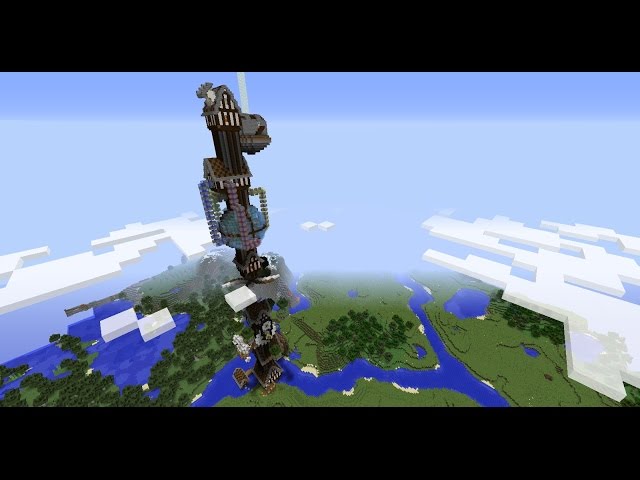 Steampunk tower Minecraft Map