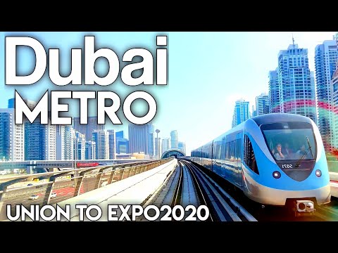 DUBAI METRO |4K| Dubai Metro From Union to Expo2020 all Stations 2024 π¦πͺ