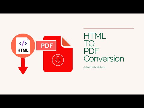 Convert HTML to PDF in SECONDS with iText PDF for JAVA!