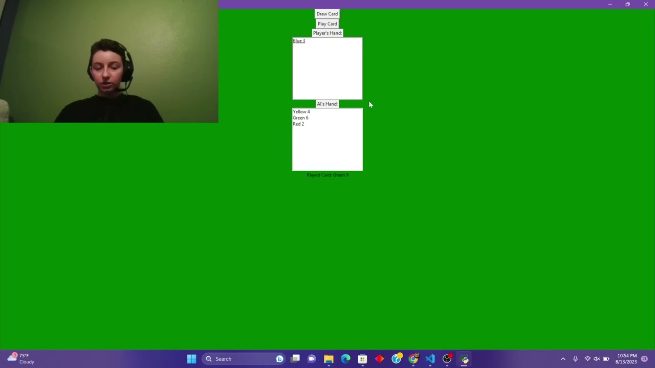 Uno Game with AI in Python