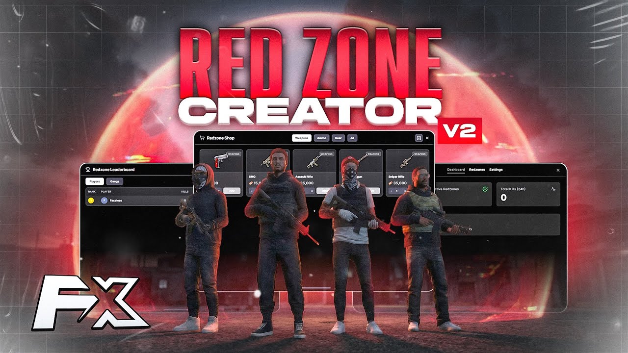 FiveM Redzone Script V2 – Best PVP Redzone System | ESX, QBCore, QBX