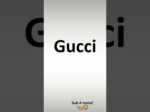 Can You Pronounce Gucci Correctly