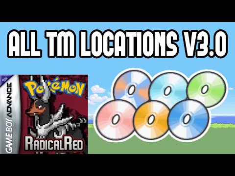 All TM Locations in Pokemon Radical Red Version 3.0