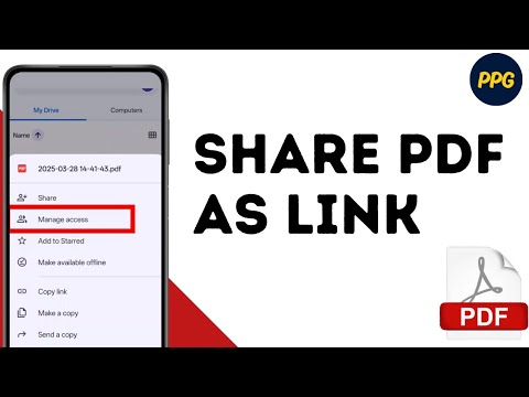 How To Share a PDF as a Link ?