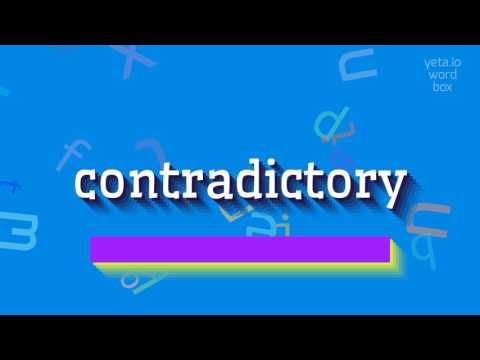 How to say "contradictory"! (High Quality Voices)