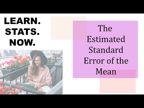 The estimated standard error of the mean