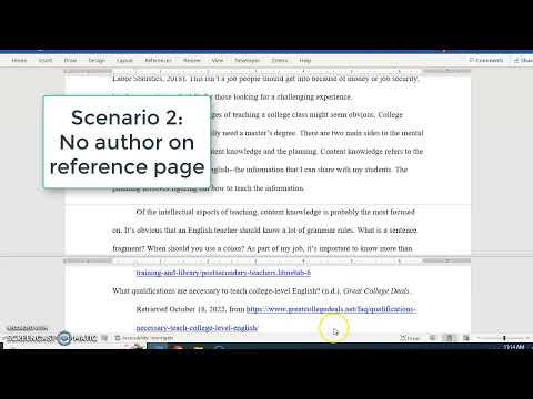 APA in-text citation with no author