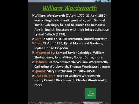William wordsworth: An Introduction