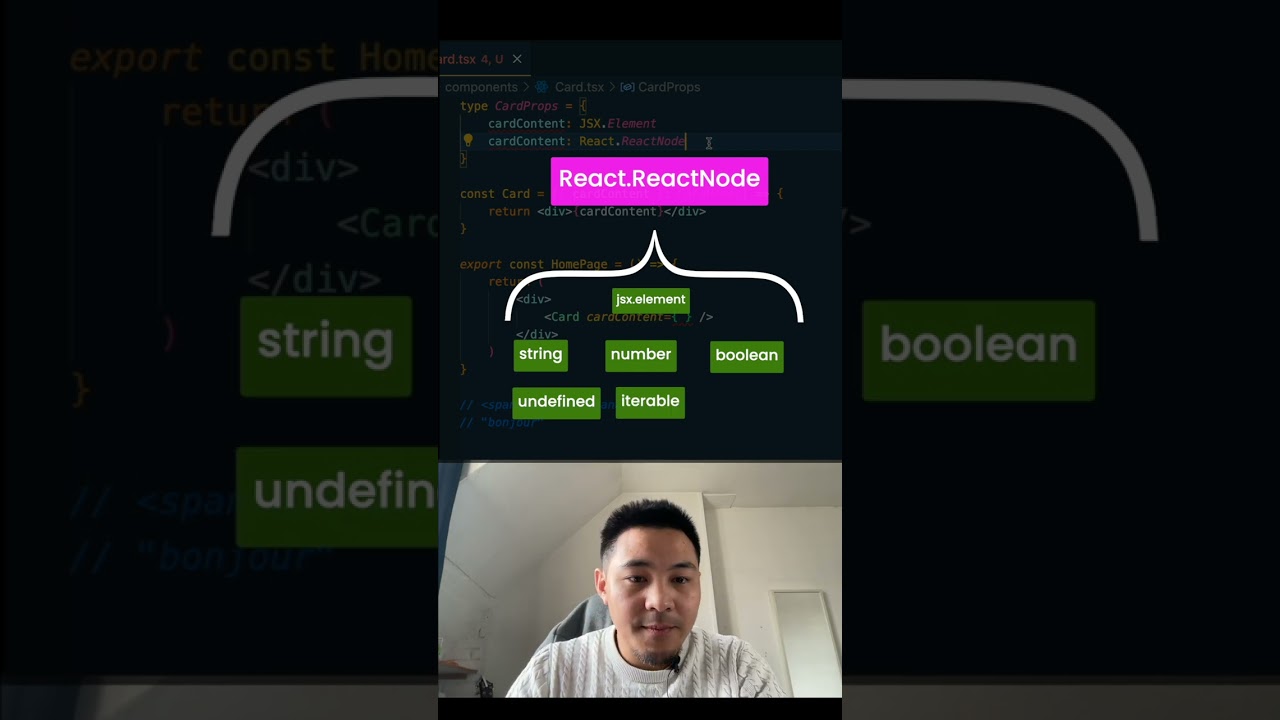 ReactNode vs JSX Element en 70 secondes