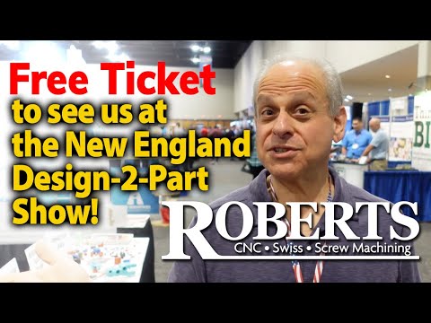 Largest Manufacturing Show in New England- Free Tickets | Design-2-Part