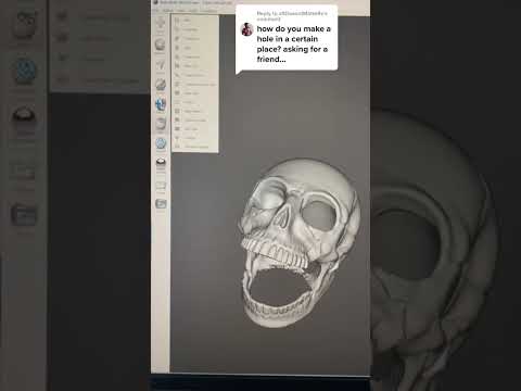 Part 1, how to add a hole on a 3d model for #3dprinting #meshmixer #tutorial #howto #3dprinter