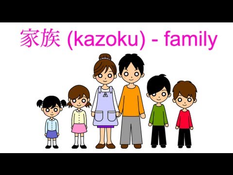 Japanese vocabulary - Family Members in Japanese