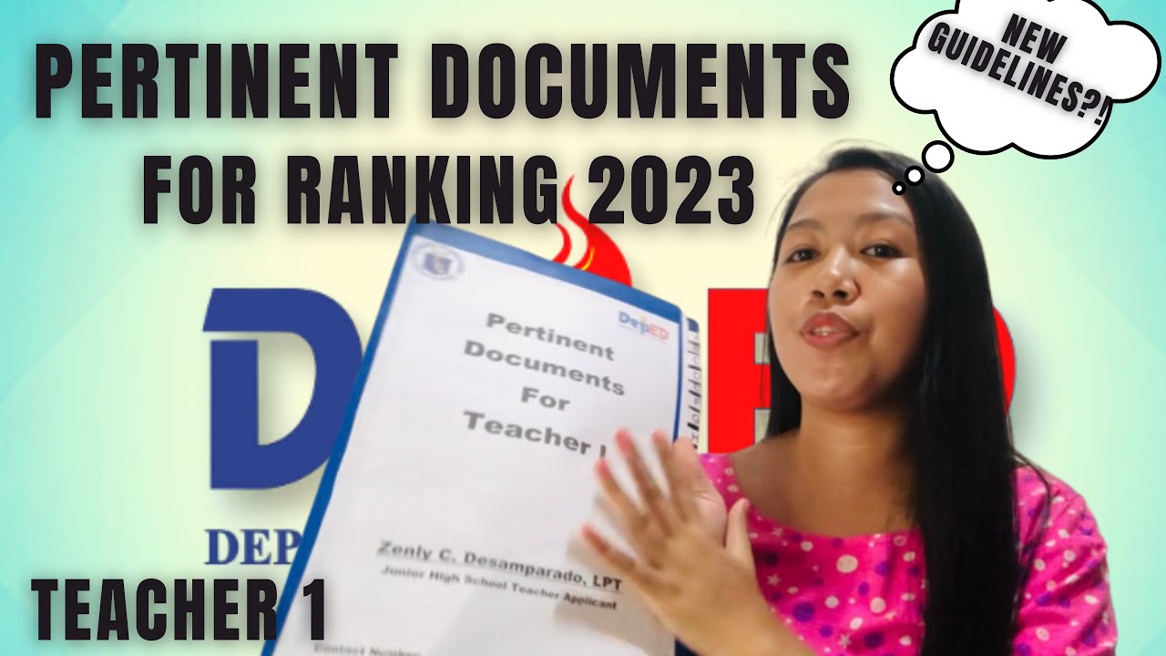 ⭐️2026 PERTINENT DOCUMENTS || PERTINENT PAPER FOR TEACHER 1 #depedranking2026 #pertinentdocuments