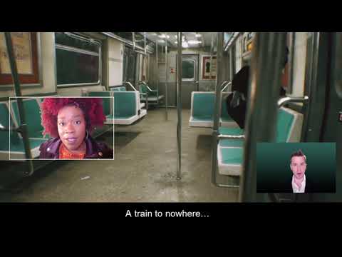 Subway Scene from "Alice in the Pandemic"