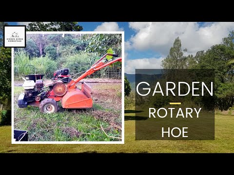 How to use a ROTARY HOE aka TILLER