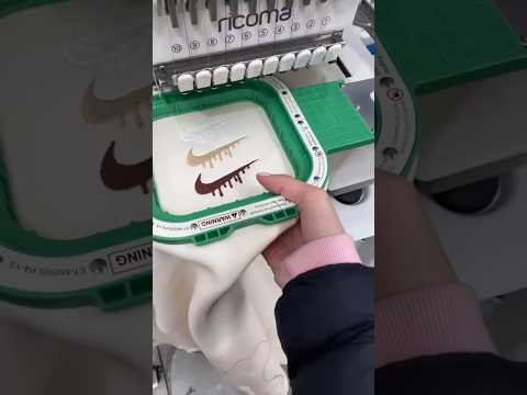 The Perfect Combo: MaggieFrame and HoopTalent for white hoodies Embroidery on Ricoma EM1010 machine