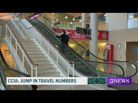 Airline travel in and out of the Corpus Christi International Airport is trending up