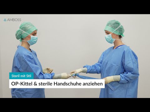 OP-Kittel und sterile Handschuhe anziehen | AMBOSS