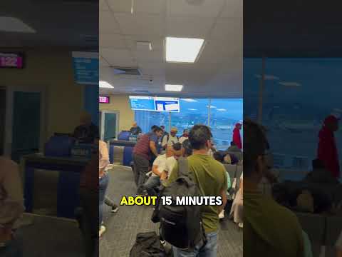 Massive Crowd at Panama Airport PTY