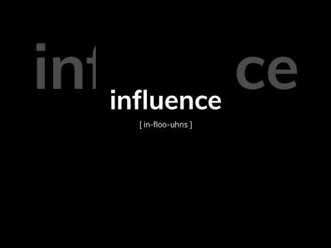 How to Pronounce Influence #shorts