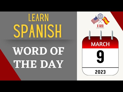 Learn Spanish ► WORD OF THE DAY ► How to Say [spend] in Spanish ► DAILY PHRASE 03/09/23 ► #XGEO