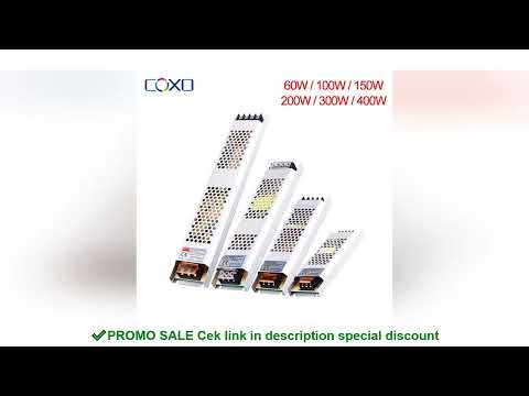 Ultra Thin LED Power Supply DC 12V 24V Lighting Transformers 60W 100W 150W 200W 300W 400W AC180-260V
