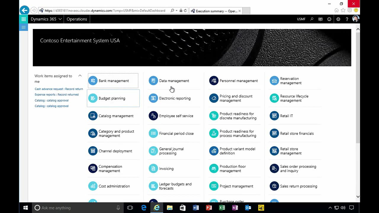 Data Management - Export Dynamics 365