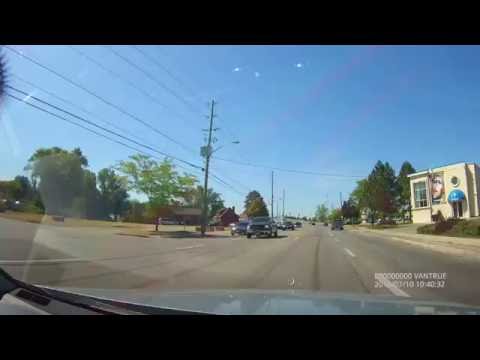 Pedestrian jaywalking fails to look both ways