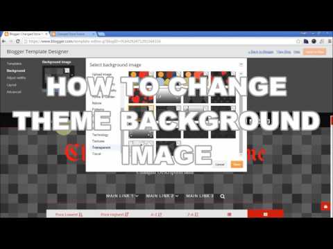 How To Change Background Image for Blogger Template - BlogrCart TWO