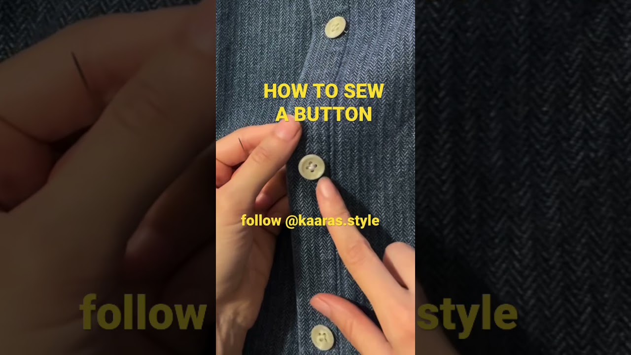 how to sew a button