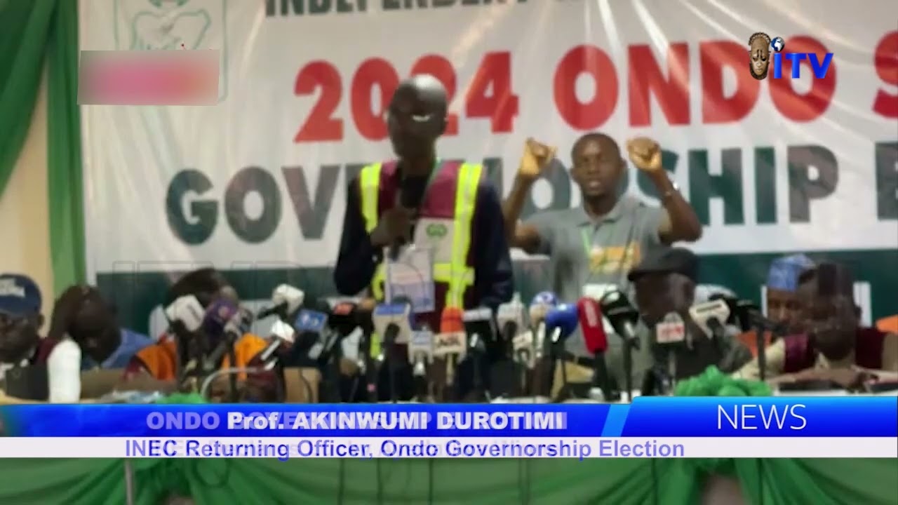 Ondo Governorship Election: INEC Declares Lucky Aiyedatiwa Winner