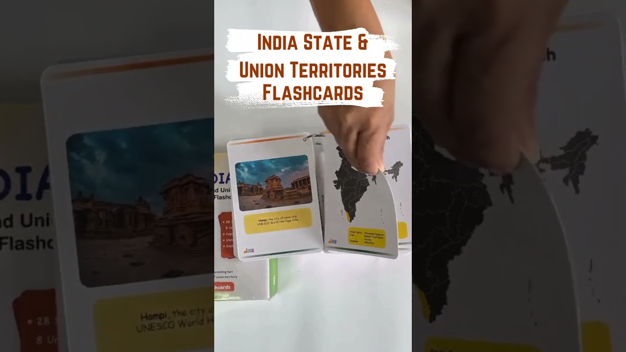 Learn about every state and union territory with our fun and informative flashcards!