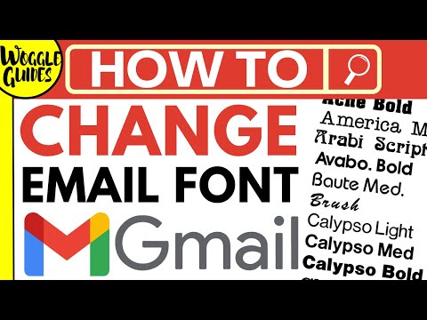 How to change the font in an email in Gmail